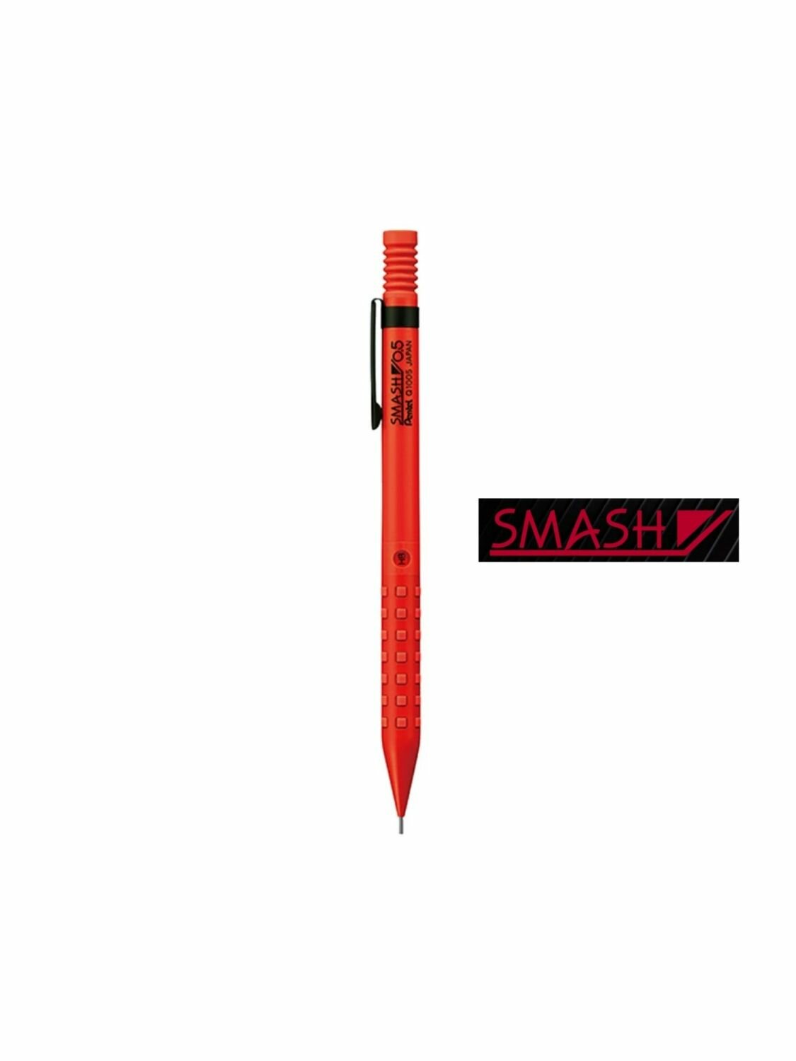 Механический карандаш Pentel с резиновой рукояткой и индикатором твердости грифеля для письма и черчения без усталости