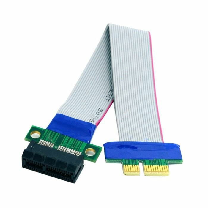 PCI Expres X1 PCI E Riser Card Extender Удлинительный шлейф Flex Relocate Cable