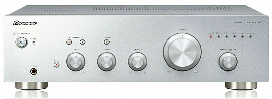 Стереоусилитель Pioneer A-10AE-B (серебристый)