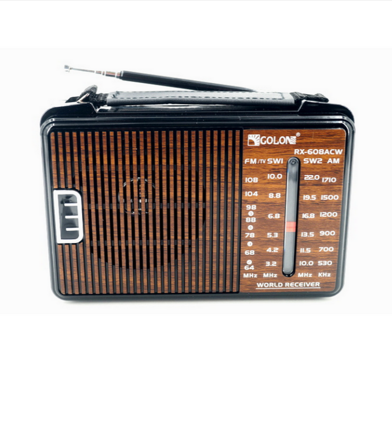 Радиоприемник Golon RX-608ACW сеть/бат. (коричневый)