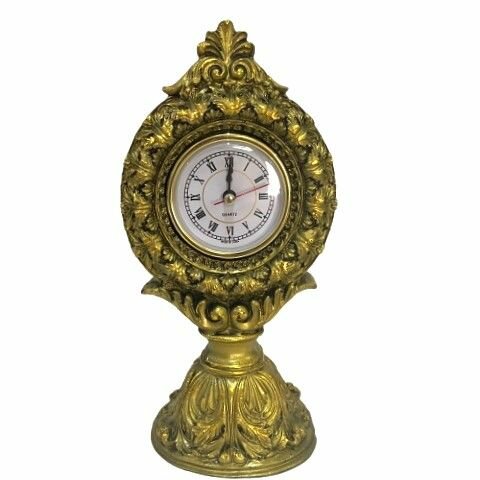 Часы настольные Барокко L-13 W-9 H-24 см Цвет: Бронза с позолотой