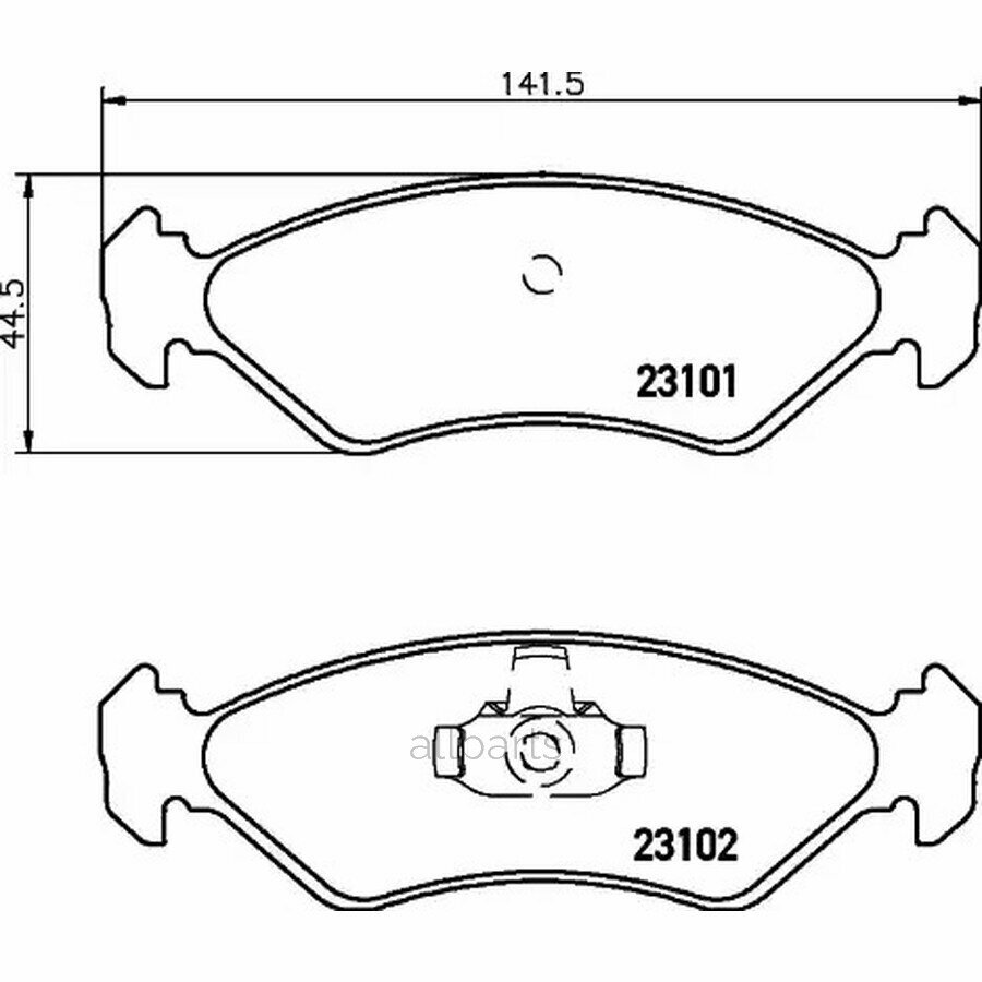 MINTEX MDB1884 Колодки тормозные дисковые передн. COURIER Kasten (F3L F5L) COURIER Furgonato (F3L F5L) COURIER Ca