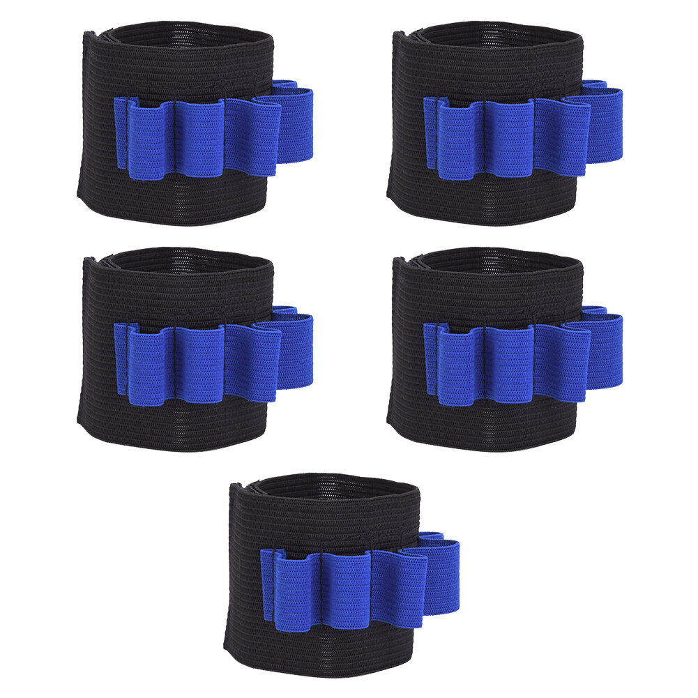 5PCS EVA Soft Bullet Toy Tactical Blue Wrist Strap Accessories Storage Equipment for Juvenile