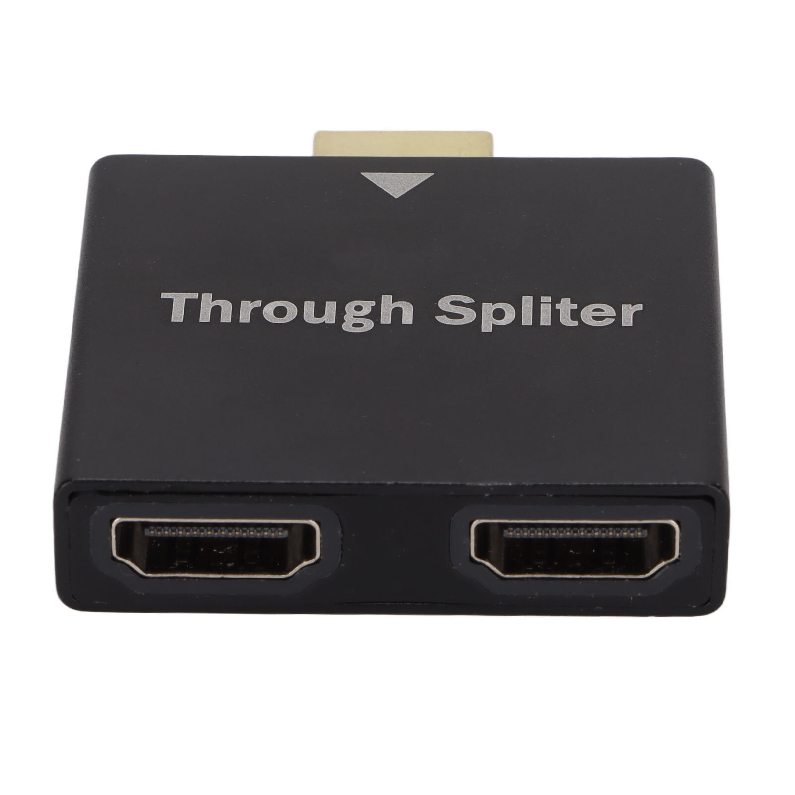 Through Spliter High Resolution Signal Stability 1 in 2 Out Small Portable High Definition Multimedia Interface Adapter с разрешением 1080P, обратной совместимостью, золотым покрытием контактов, материалом алюминиевый сплав, интерфейсом High Definition