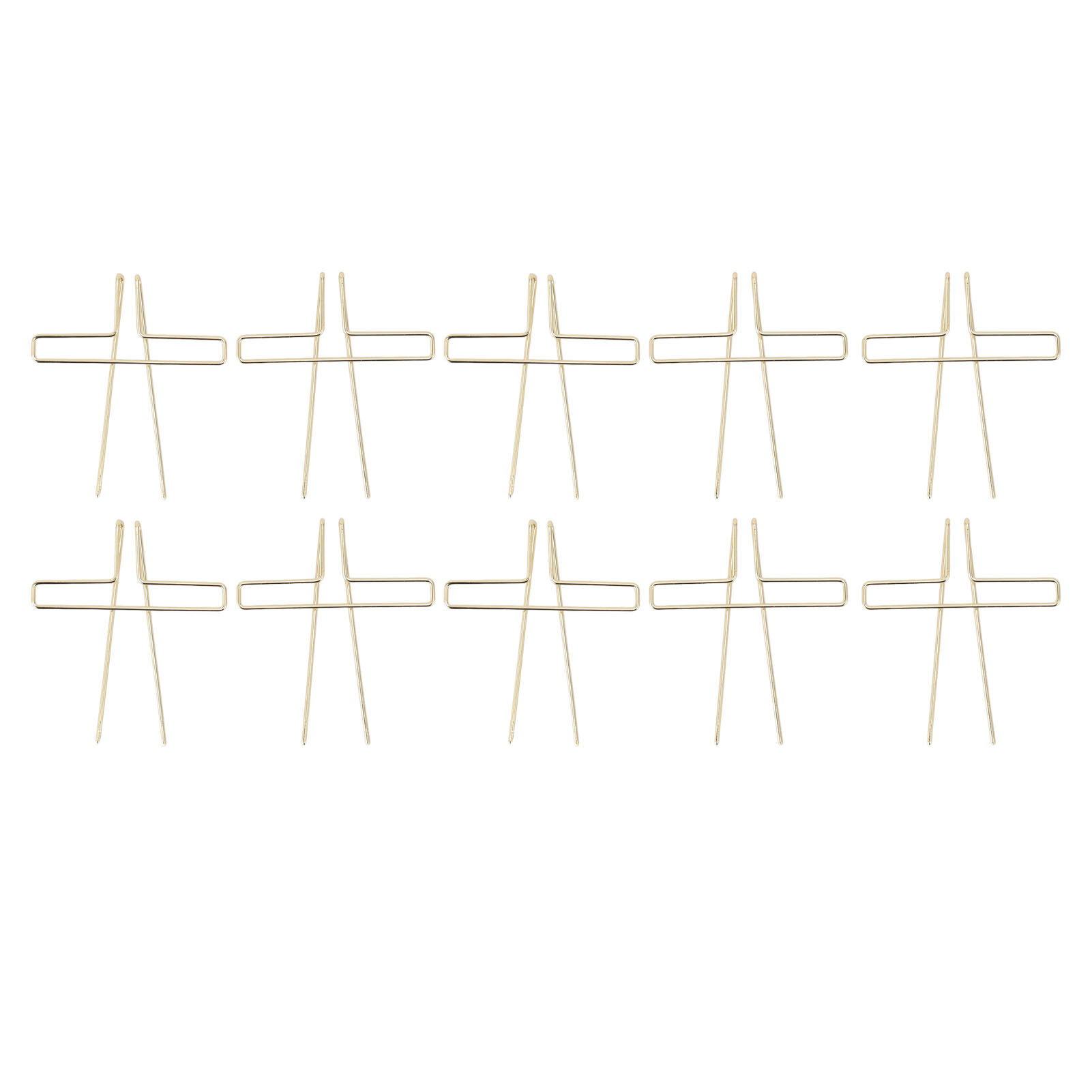 10 шт. Зажимы для страниц книг из нержавеющей стали с гальваническим покрытием, портативные держатели для нот, для чтения, готовки и игры на музыкальных инструментах, золотистого цвета.