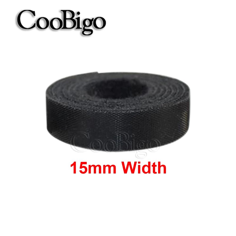 Нейлоновые липучки 1 метр, черный, 10/15/20/50 мм 15mm
