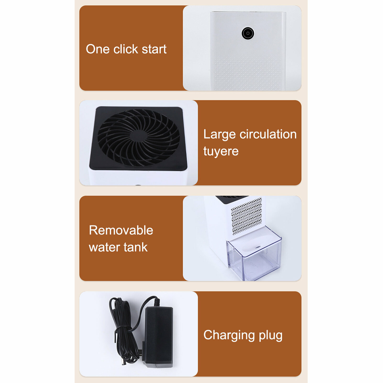 Осушитель воздуха ультра тихий энергосберегающий мини портативный осушитель воздуха с баком для воды 1 л для спальни подвала