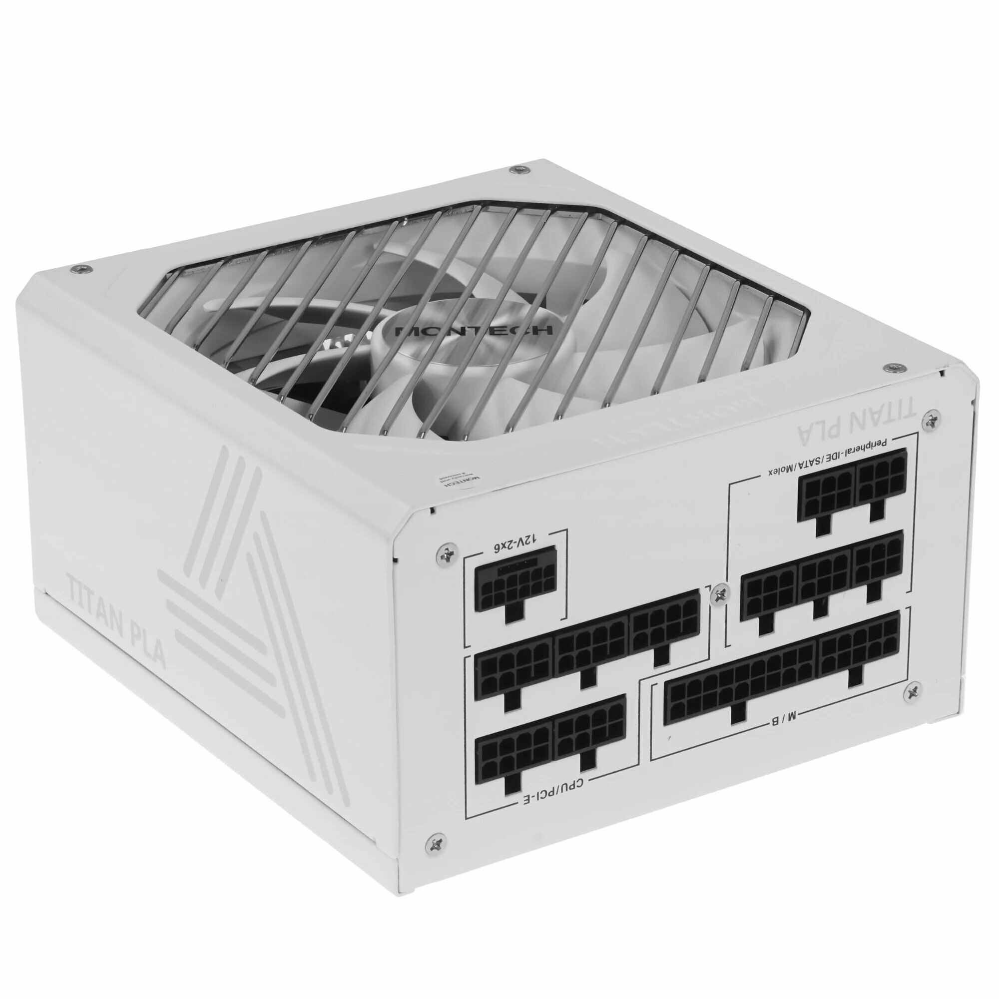 TIX0124 / Блок питания Montech TITAN PLA 850W (TIX0124) белый (850 Вт, 80+ Platinum, APFC, 20+4 pin,