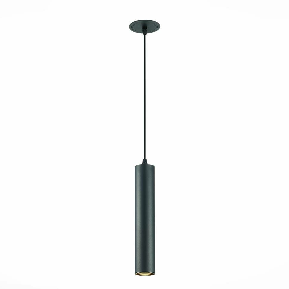 ST LUCE ST151.408.01 Встраиваемый подвесной светильник Черный GU10 1*50W IP20 D54xH290 220V Без ламп Подвесные светильники