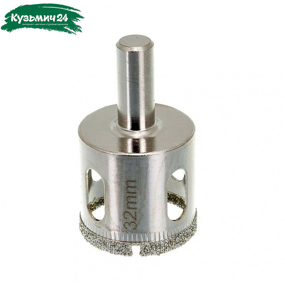 Сверло-коронка алмазное по кафелю и керамограниту Hardcore 152032, 32 мм, охлаждение водой