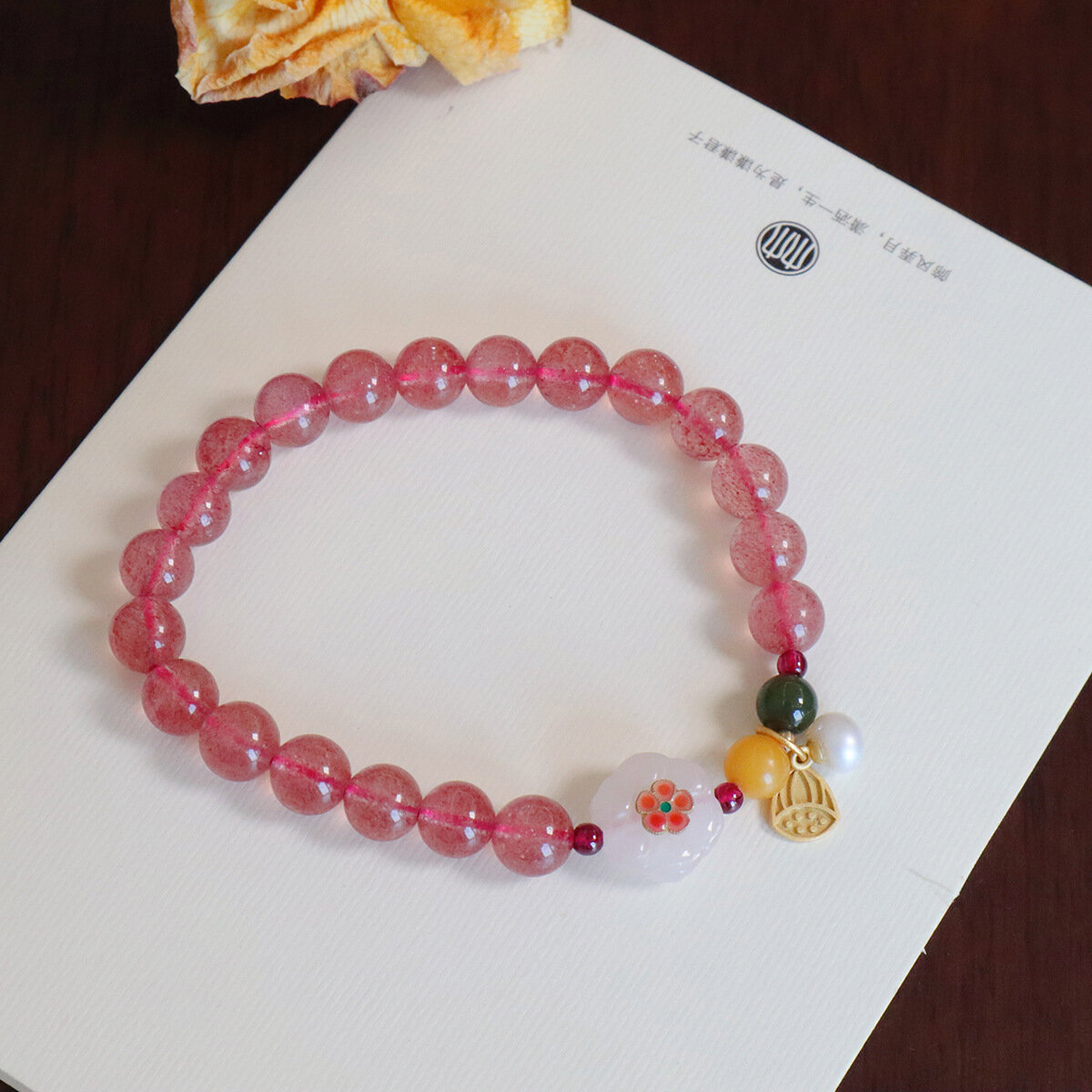 Браслет для гадания, YM Mall из нефрита и кроликом Серебро Привлекает удачу