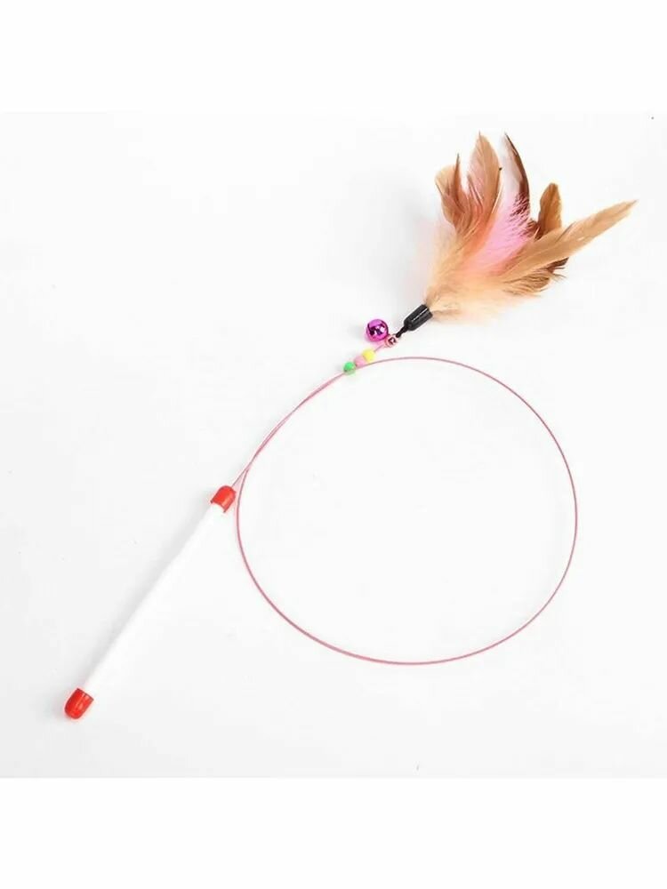 Колокольчик из перьев забавной кошачьей палочки