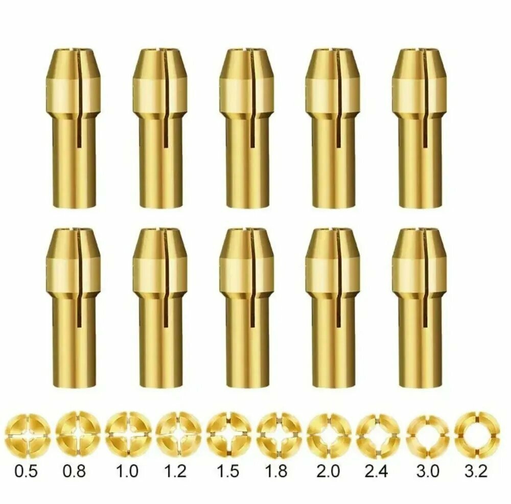 GEALFIS цанги для гравера набор 4.2 мм М8 с гайкой цанги для мини дрели универсальный держатель насадок для точных работ