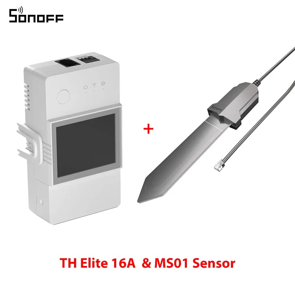 SONOFF TH Elite 16A + MS01 Датчик влажности