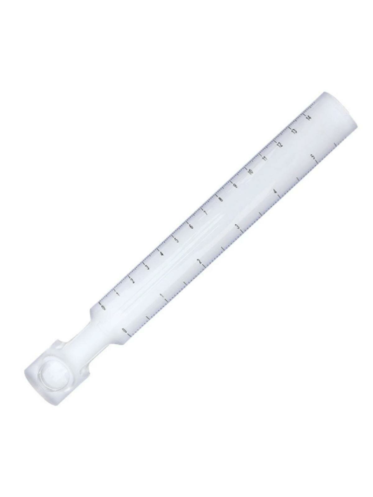 Линейка с увеличительным стеклом 10x