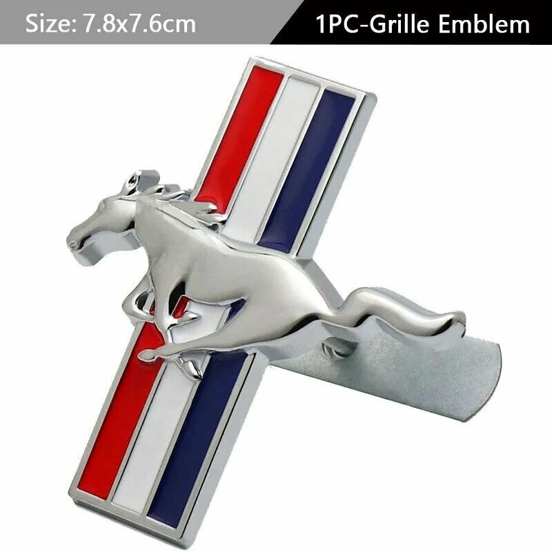 Ford Mustang Металлическая автомобильная передняя решетка Эмблема