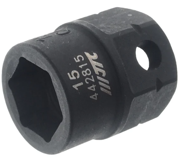 Головка торцевая 1/2" 15мм ударная мини l=28мм jtc