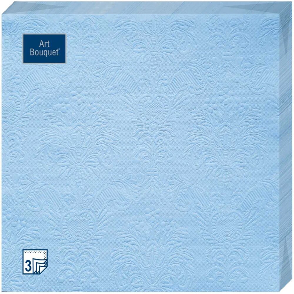Бумажные салфетки EUROHOUSE 33x33 см, 3-слойные, Джинсовый синий Барокко 16 шт 57221