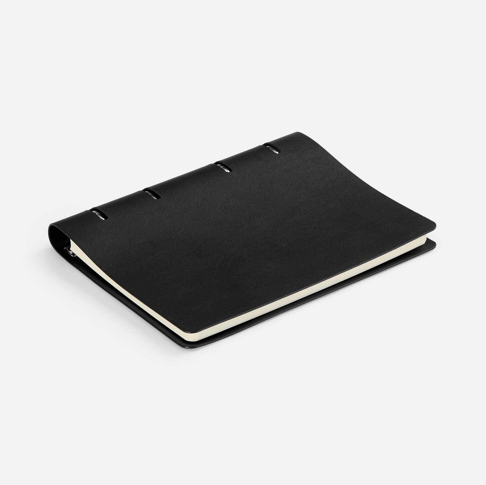 Ежедневник недатированный планер для записей на кольцах А5 гибкая обложка, Ringo, черный