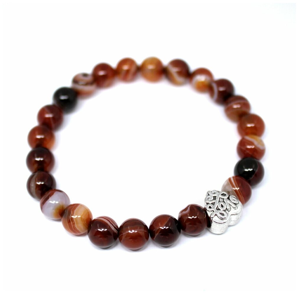 Браслет-нить, агат