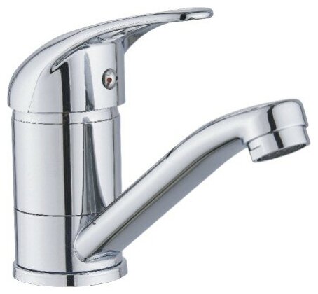 Смеситель на раковину Cronwil CD040-45 латунь, картридж 40 мм, хром, крепление шпилька