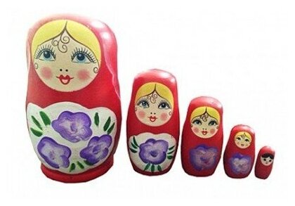 Деревянная матрешка расписная №3 ИД-6048