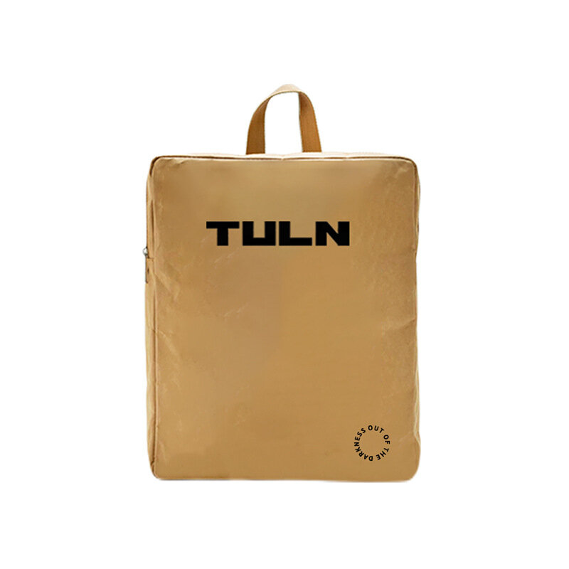 Рюкзак, крафт-бумага, 20-35 л, прострочка, нейтральный, зима 2023