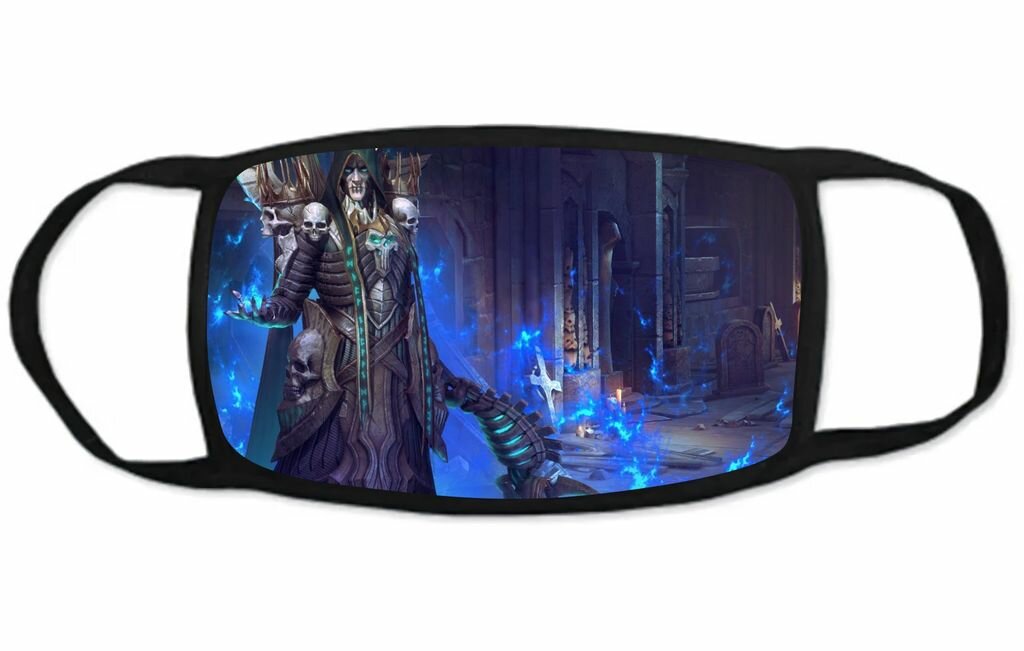 Маска на лицо Raid: Shadow Legends, Рейд: Шедоу Ледженс, Рейд: Легенды Теней №1, Взрослая - 20 на 12,5 см