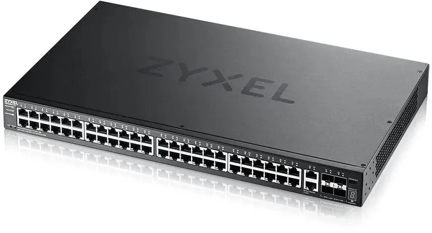 Коммутатор L3 Access Zyxel NebulaFlex Pro XGS2220-54, rack 19", 48xRJ-45: 1G, 2xRJ-45: 1/2.5/5/10G, 4xSFP+