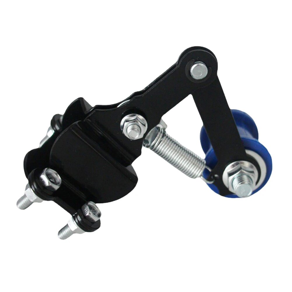 Натяжитель цепи мотоцикла, универсальный регулятор цепи мотоцикла с направляющими Темно-синий, Black