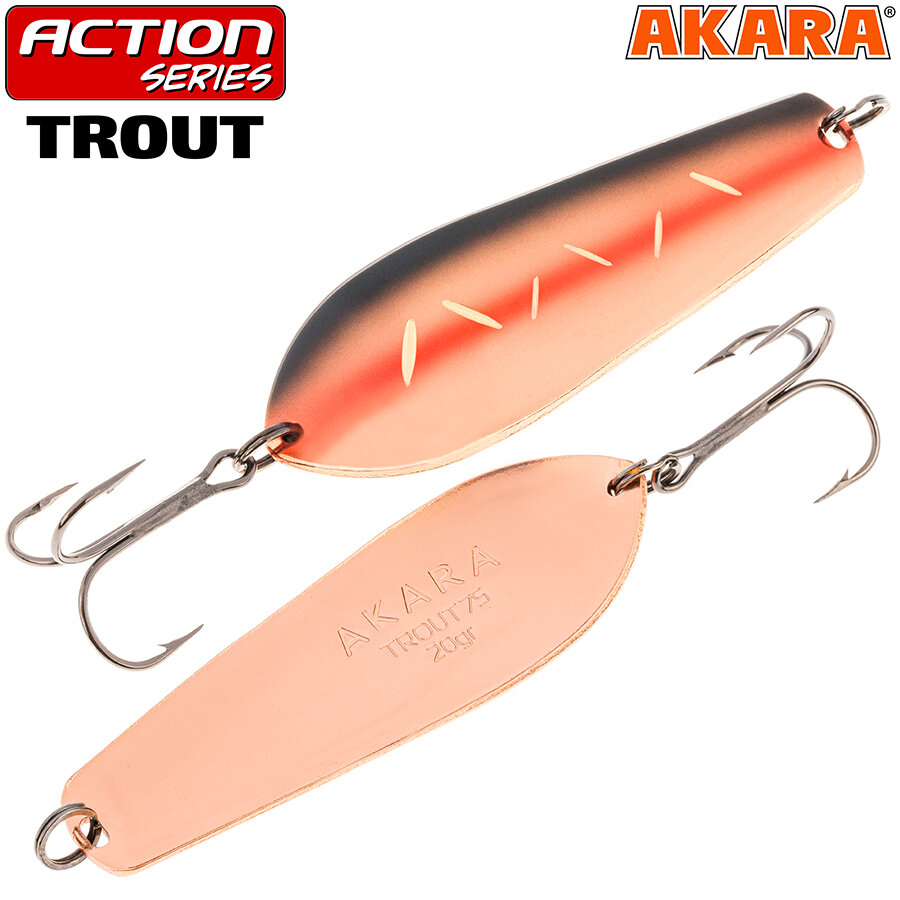 Блесна колеб. Akara Action Series Trout 85 26 гр. AB25