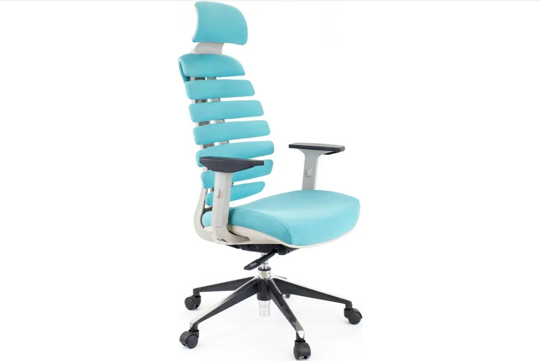 Кресло EVERPROF Ergo Grey бирюзовый (EP-Ergo Fabric Тurqoise)