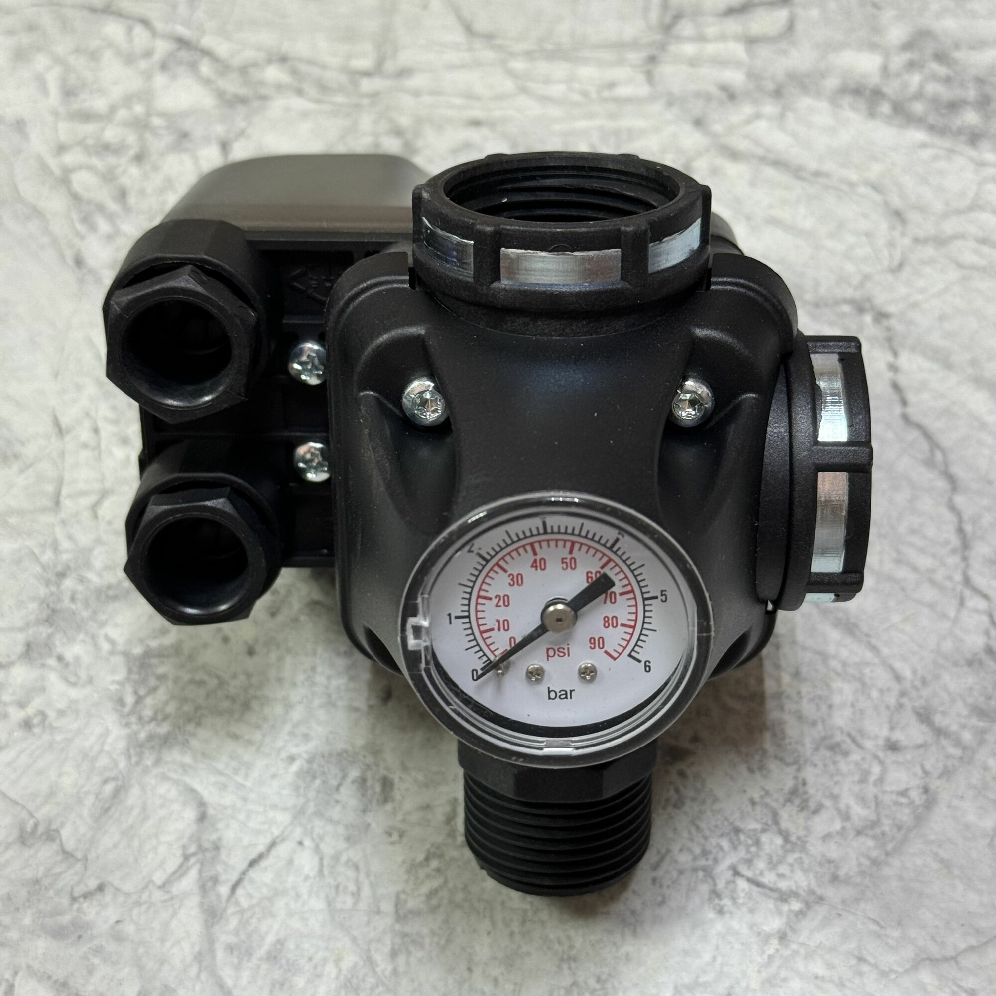 Реле давления Italtecnica PM/5-3W 1" 1-5 бар со встроенным манометром