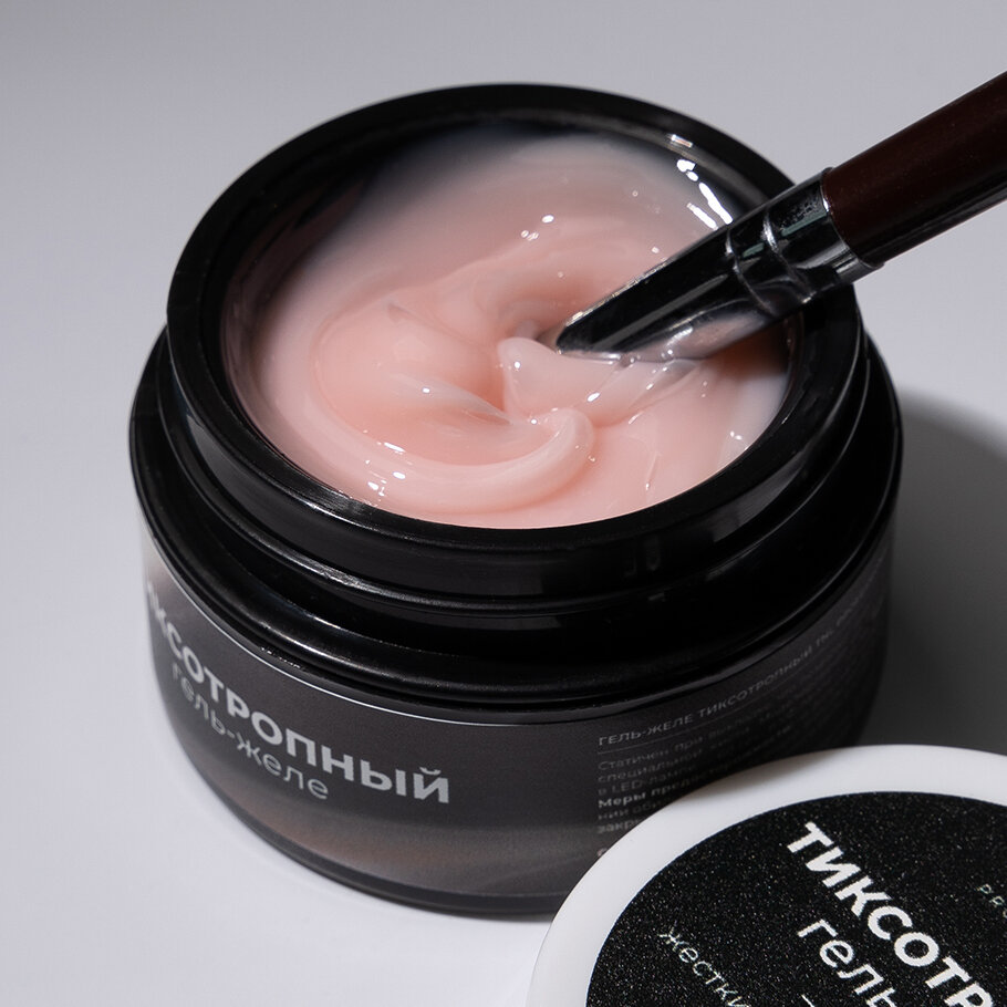 Тиксотропный гель-желе для наращивания TNL Professional №7 - пудровая пастила, 18 мл