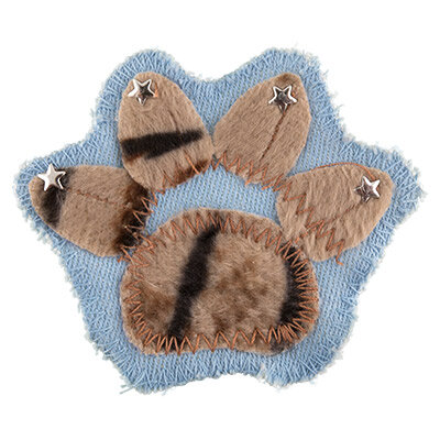 BLITZ термоаппликация следы на джинсах 6×7 см, декоративная нашивка 1/3 для одежды