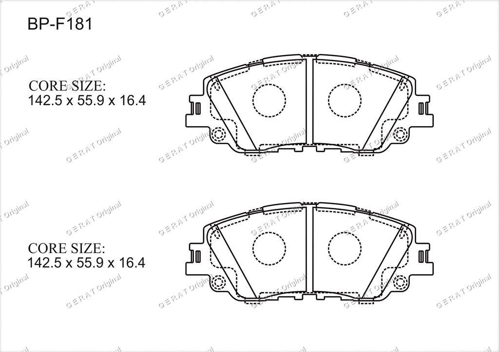 Тормозные колодки BP-F181N (передние) Normal