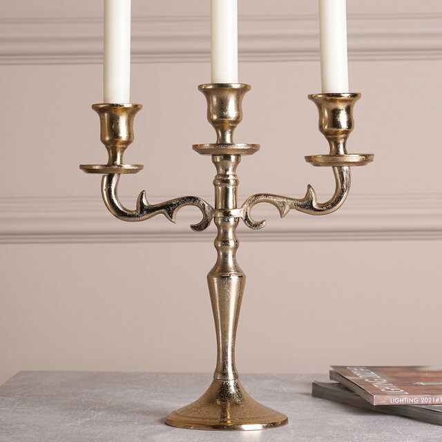 Канделябр на 3 свечи Ле-Альпин 26 см, Boltze, 1019023