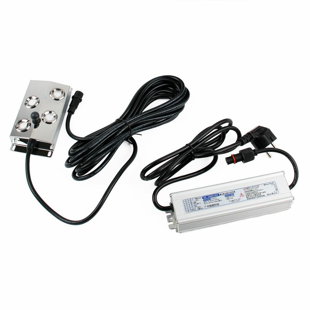 Ультразвуковой распылитель с 4 головками, Генератор тумана для садового ландшафта, Распылительная пластина из нержавеющей стали, Фоггер