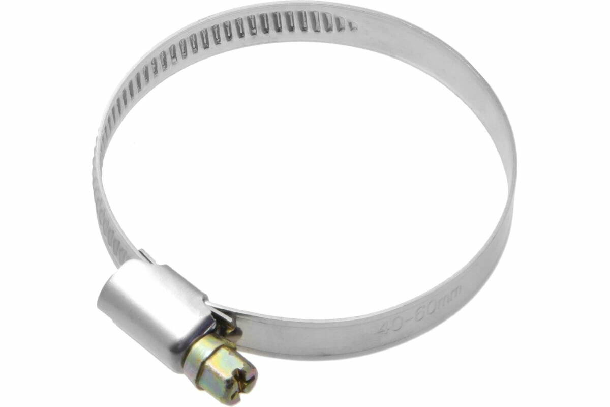 MasterProf Обжимной хомут из нержавеющей стали 40-60 мм, 2 шт в комплекте ИС.140245