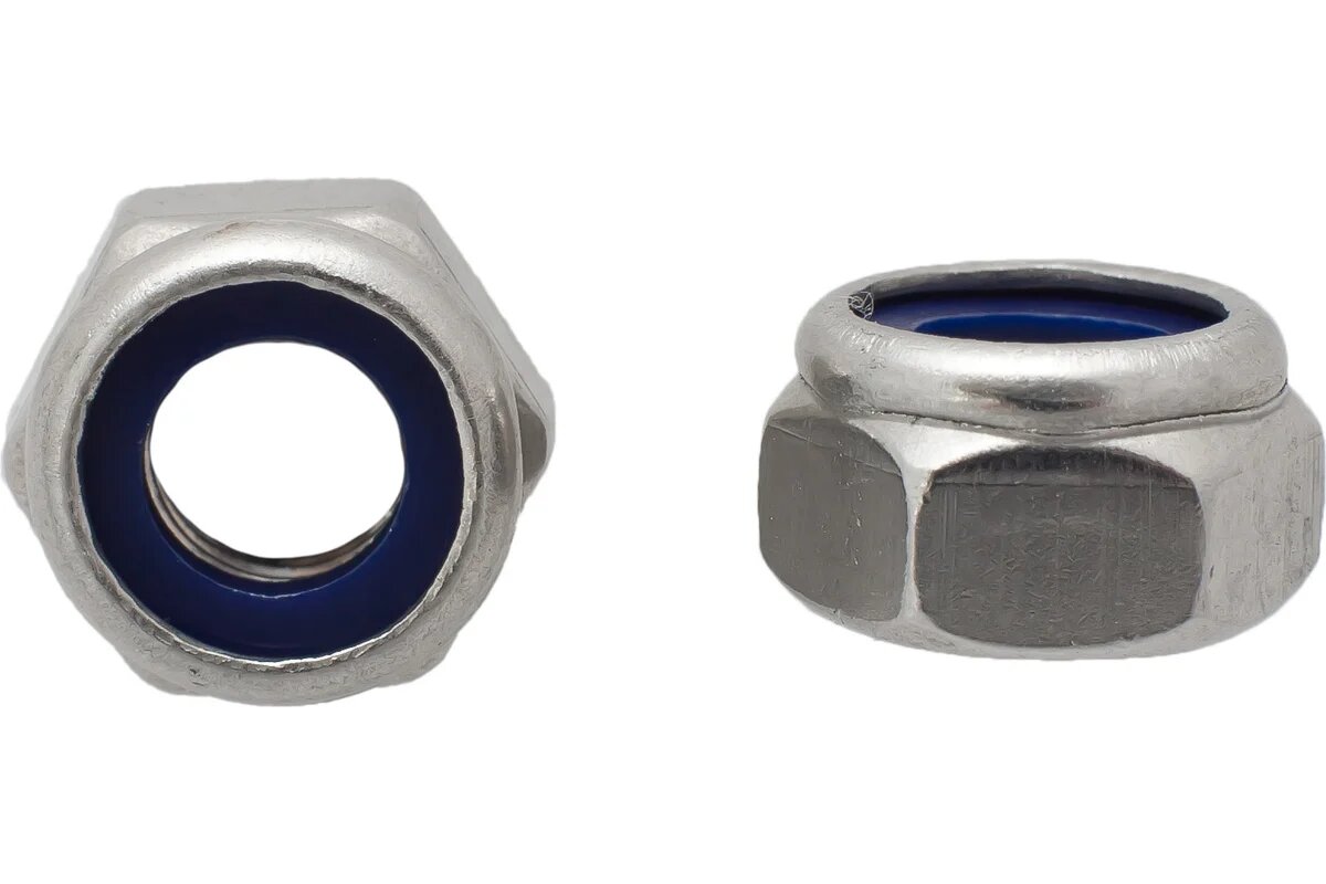 Европартнер самостопорящаяся гайка DIN 985 Zn М12, 2 шт, код 12 0592, стальная