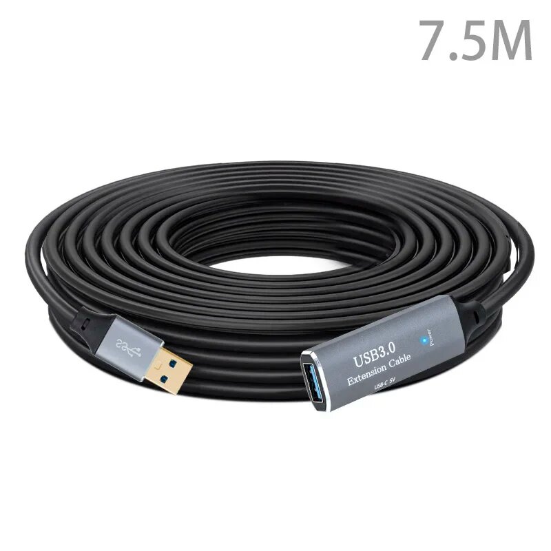 USB 3.0 кабель-удлинитель с усилителем 5/10/15 м 7.5M