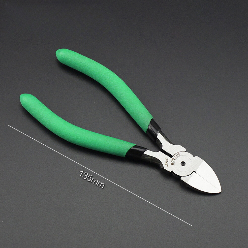 Бокорезы диэлектрические 137 мм с прорезиненными ручками изолированные (кусачки для проводов, проволоки)