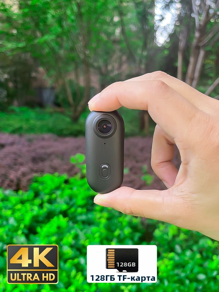4K UHD Мини экшн камера для тела, Магнитный карманный спортивный рекордер, Wi Fi Беспроводное , пригодное для ношения