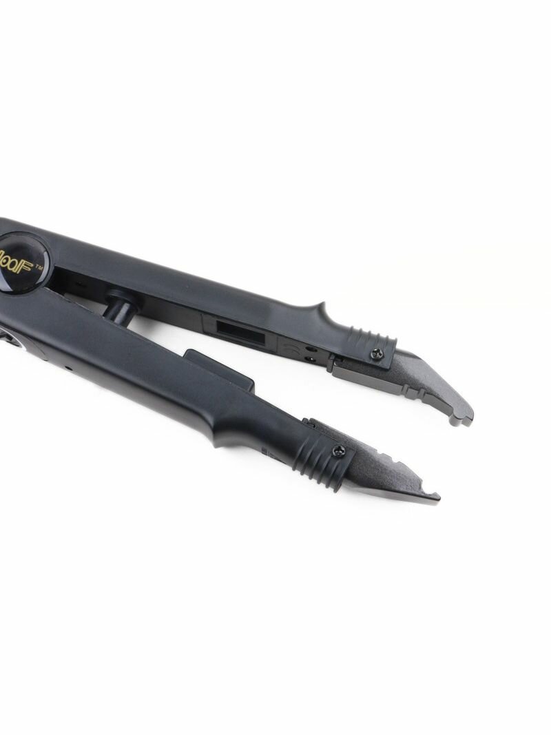 Щипцы для наращивания волос, двойные разъемы, контроль температуры, 220℃, черные