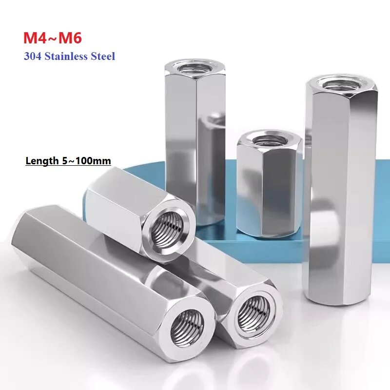 Шпильки из нержавеющей стали M4 M5 M6 M4x6x60mm, Non FullThrough-hole