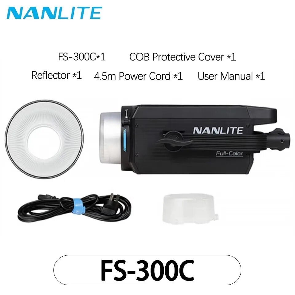 Nanlite FS-300C 300 Вт RGBW светодиодный монолит 2700K-7500K профессиональный светильник для фотосъемки стробоскопическая лампа для видеостудии прямая трансляция