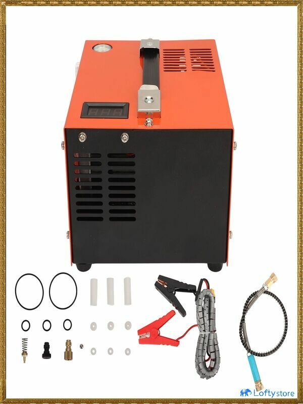 Воздушный компрессор PCP, пневматический пистолет высокого давления, встроенный преобразователь мощности, 12 В постоянного тока для автомобиля