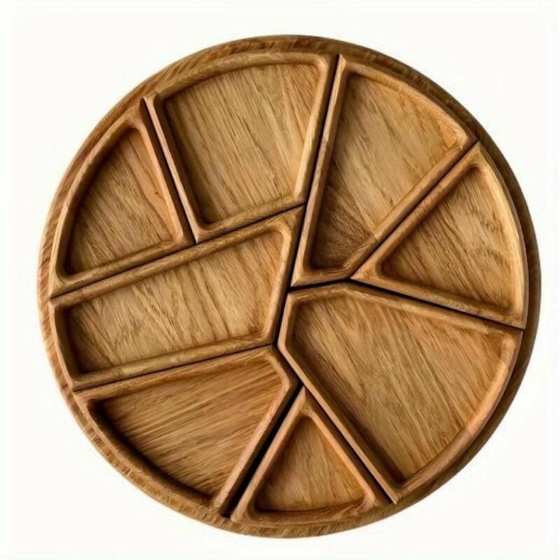 Пазл Поднос для сервировки с 8 съемными отделениями для фруктов, орехов, мяса, соусов, декор для гостиной, кухни