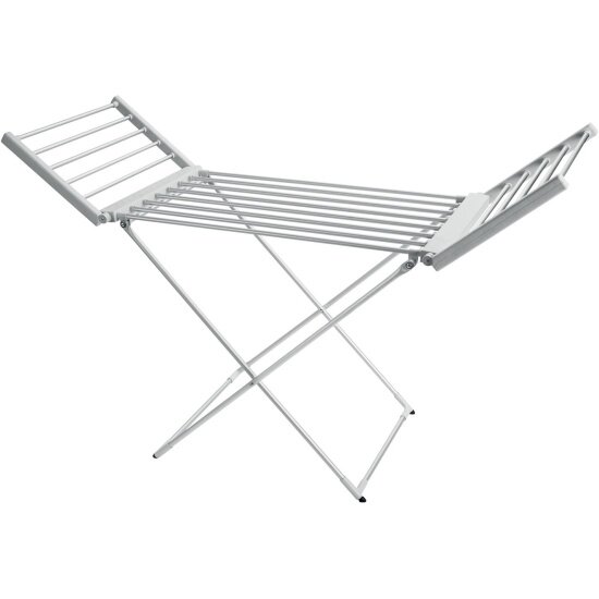 Сушилка для белья Laima напольная, электрическая, раскладная, алюминиевая, три зоны сушки, нагрев 60 °С, HOME, 700978