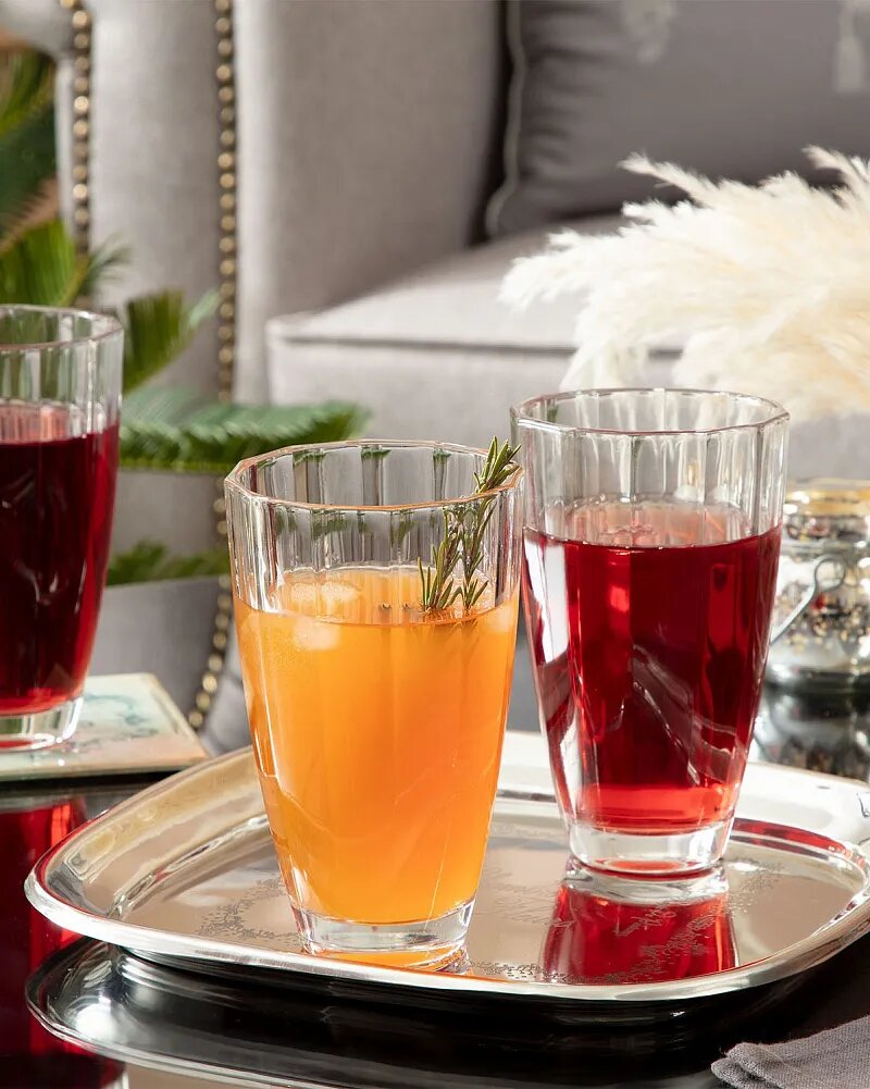 Набор стаканов для воды, коктейлей и сока. Состав:100%Стекло. Размер:305ML. Цвет: Прозрачный/Fiona